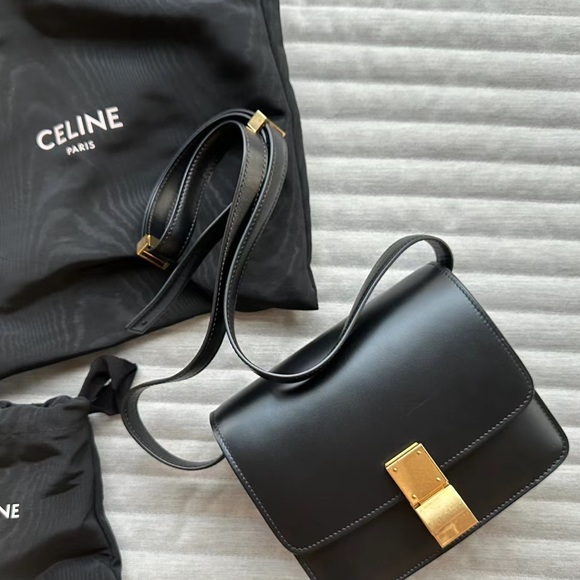 Celine | Bags | Celine Box Small Black Gold Hardware | Poshmark
